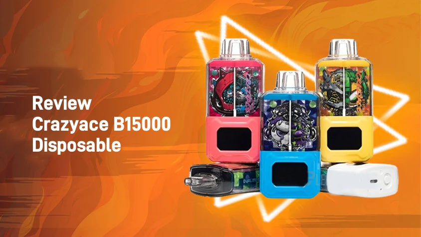 Review Crazyace B15000 Disposable Pod - great flavor and 15000puffs ...