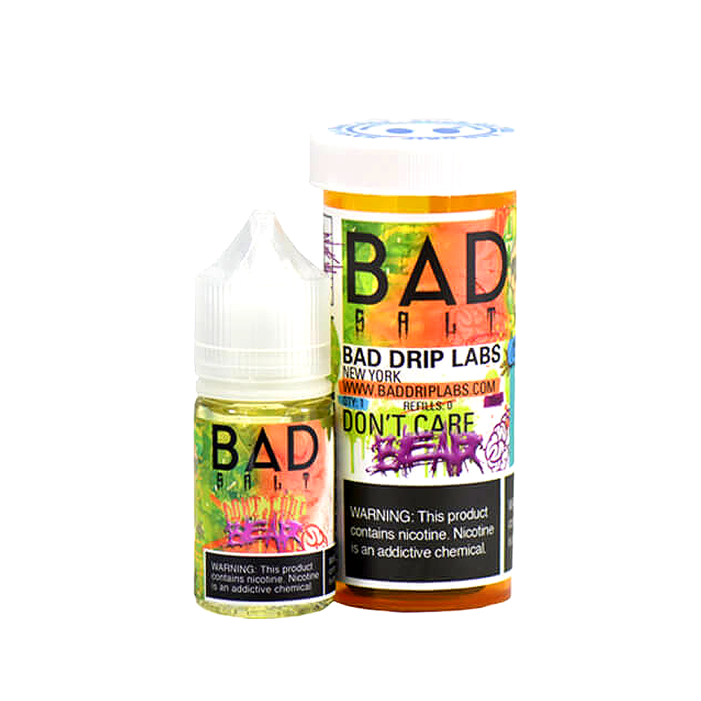 BAD SALT Don’t Care Bear 30ML | Fruity Gummy Bear Nic Salt E-Liquid ...