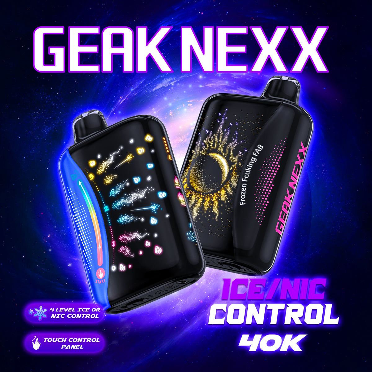 GEAK NEXX 40K Puff Disposable – Sliding Touch Adjustable | 40,000 Puffs ...