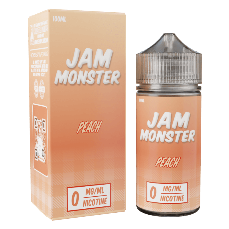 Jam Monster - Peach | 100mL E-Liquid | Juicy Peach Jam & Buttered Toast ...