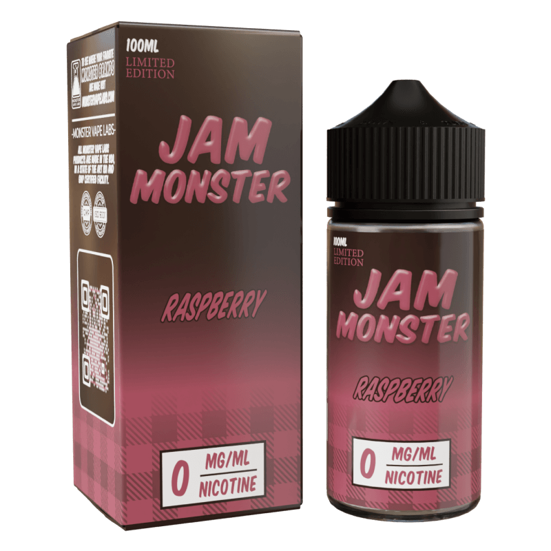Jam Monster - Raspberry | 100mL E-Liquid | Tart Raspberry Jam & Butter ...
