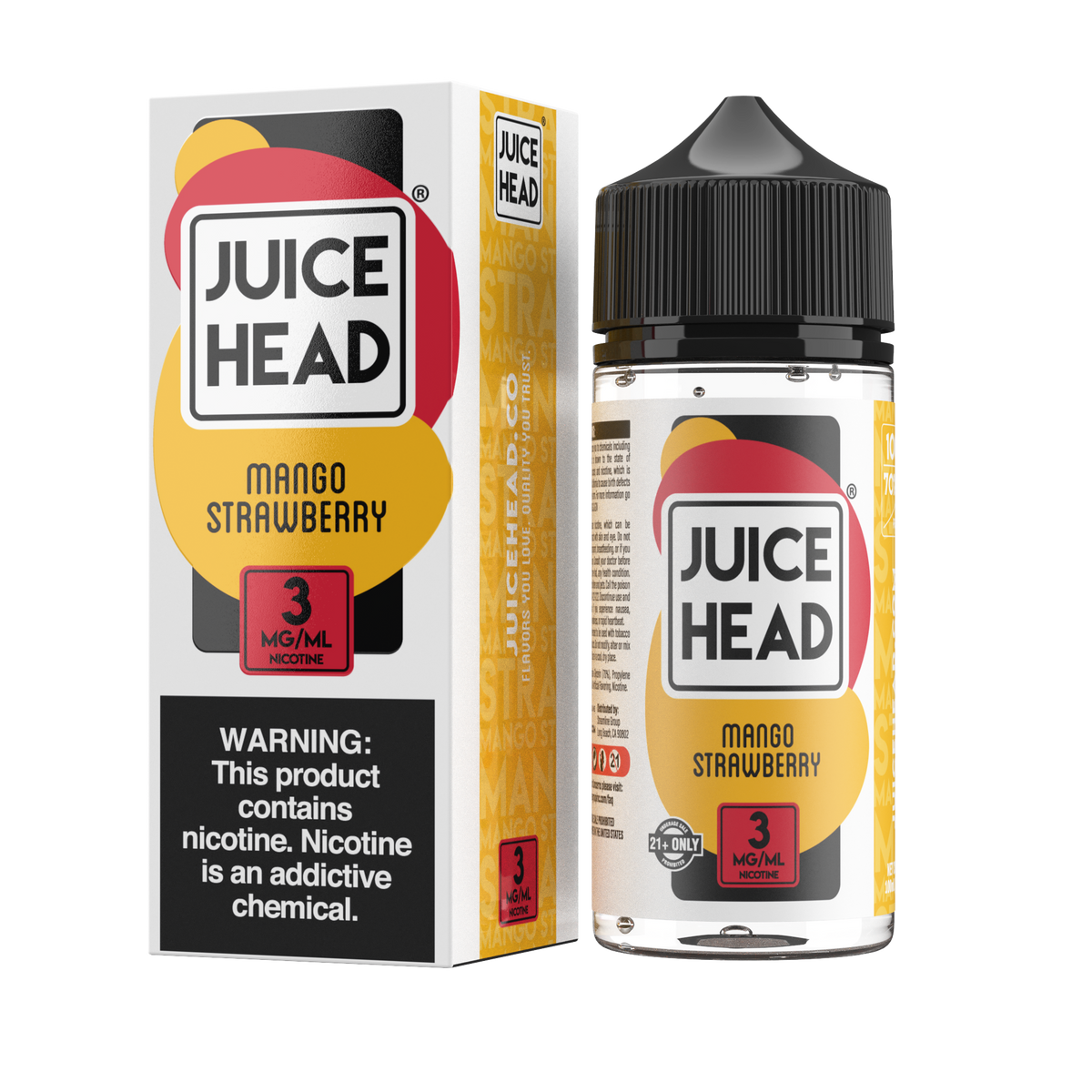 Juice Head Mango Strawberry - 100mL E-Liquid | Bold & Tropical Fusion ...