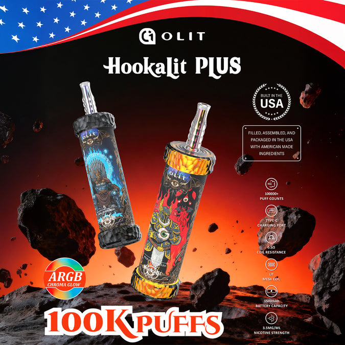 OLIT Disposable Vapes | HookaLit 40K & Pro 60K Puff Devices – VapoRider