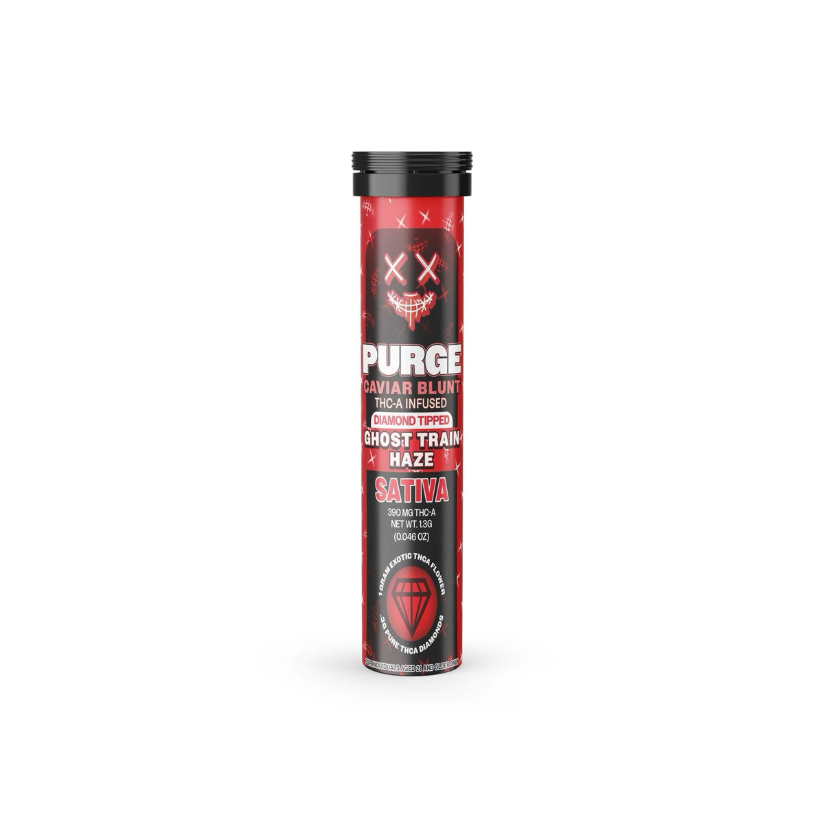 PURGE Caviar Blunt – THC-A Infused 1.3G Pre-Roll | Diamond Coated THCA ...