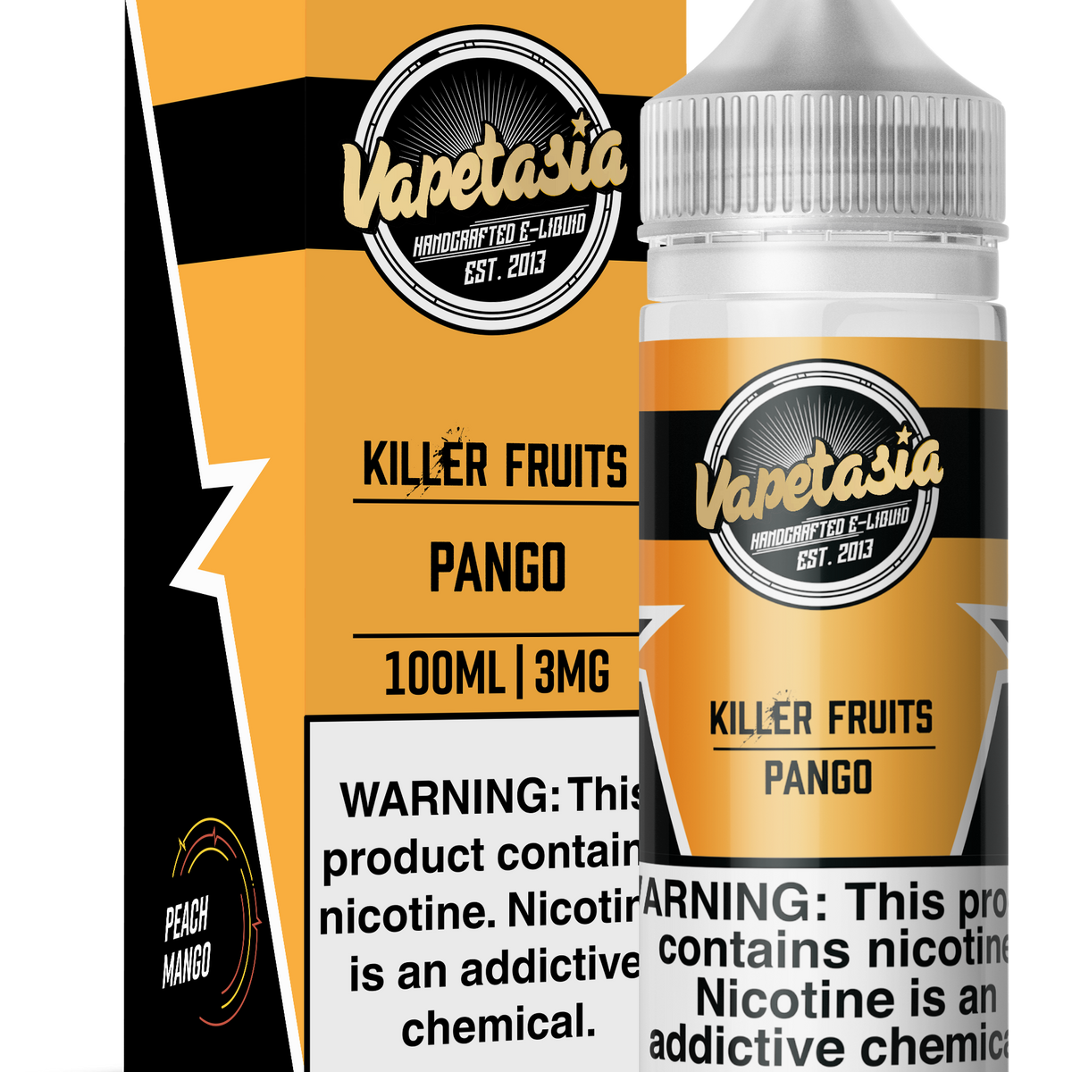 Vapetasia Killer Fruits Pango – Tropical Peach Mango E-Liquid 100ml ...