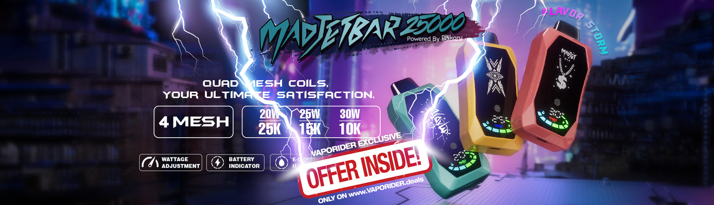 Shop Premium E-Cigarettes, Disposables & E-Liquids Online | VapoRider