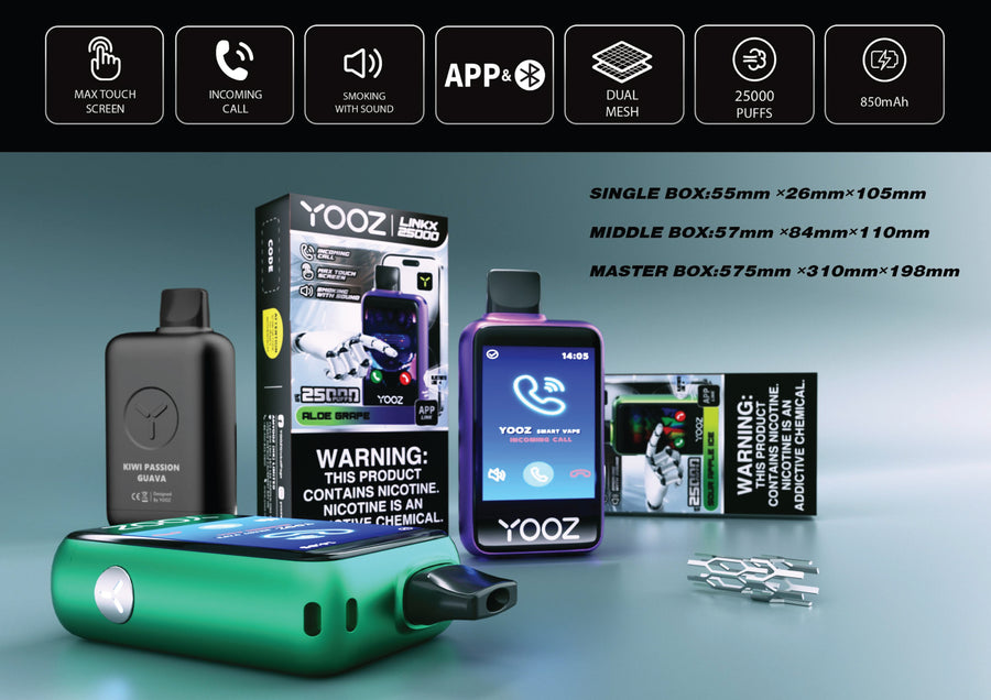 YOOZ Linkx 25000 Rechargeable Disposable Device – 25000 Puffs – VapoRider